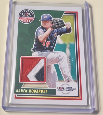 2022 Stars & Stripes Prime Kaden Robardey RC Rookie Card Jersey Patch ...