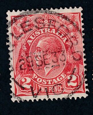 Australia Victoria "DAYLESFORD - VIC" Postmark on 2D Red KGV | eBay
