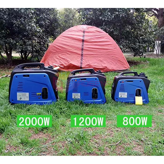 220V Portable Silent Camping Gasoline Power Inverter Generator Set 800W ...
