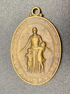 Vintage 1939 Aetna Safe Driving Award Live and Let Live token tag | eBay