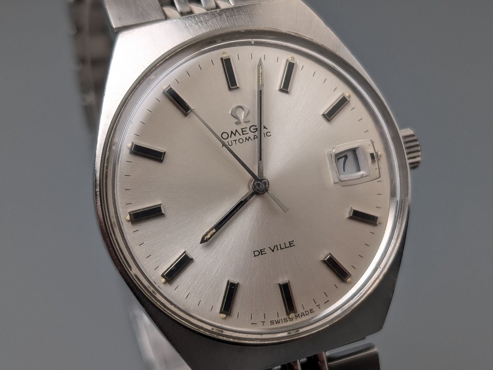 OMEGA DE VILLE 166.051 Tool 107 Date Automatic Men's Watch Vintage 35mm ...