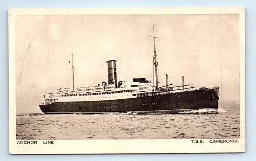 NAUTICAL SHIPS Postcard - TSS CAMERONIA ANCHOR LINE | eBay