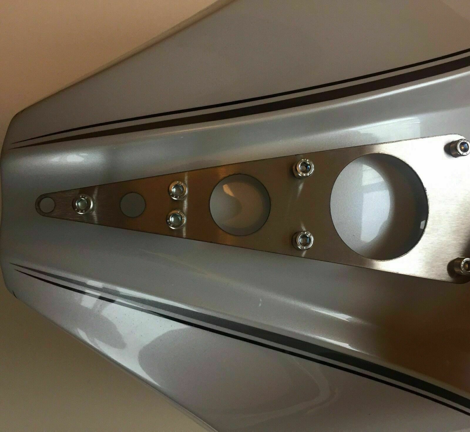 CNC CUT SS CENTER PENAL TRIM HARLEY DAVIDSON VROD NIGHT ROD MUSCLE REAR ...