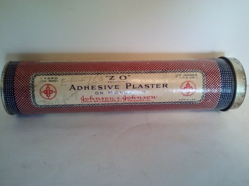 Johnson & Johnson "Adhesive Plaster" Vintage Cardboard / Paper Tube | eBay