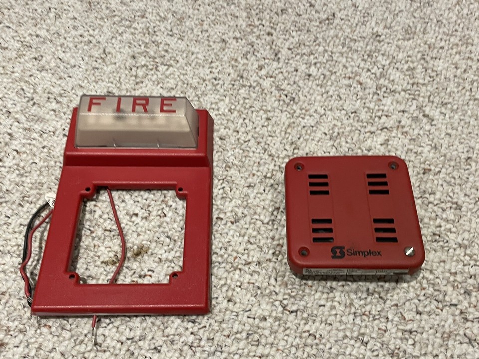 Vintage Simplex 4903-9101+2901-9838 Fire Alarm Horn/Strobe | eBay