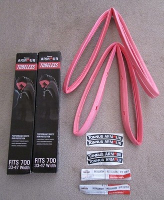 2X Tannus Armour Tubeless Gravel Tire Inserts 700 x 33-47mm Width PAIR ...
