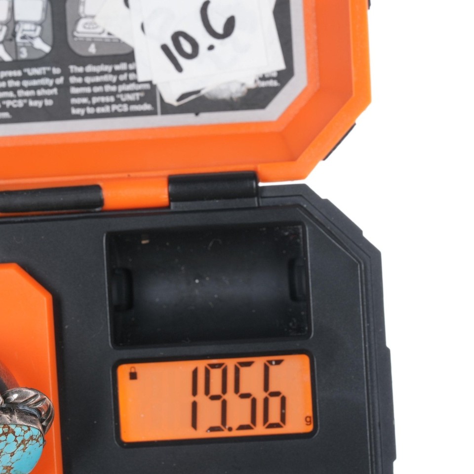 sz9 Carl Allen Begay (1912-1972) Navajo sterling #8 turquoise ring | eBay