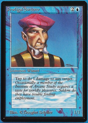 Prodigal Sorcerer Beta MINT Blue Common MAGIC MTG CARD (ID# 492650 ...