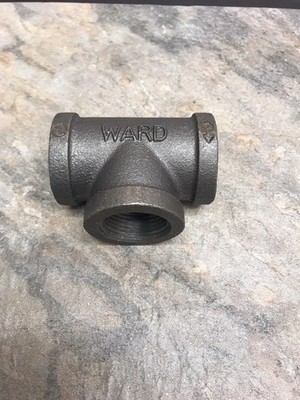 New! Black Malleable Iron TEE 1”Npt WARD Pipe Female MADE IN USA! | eBay