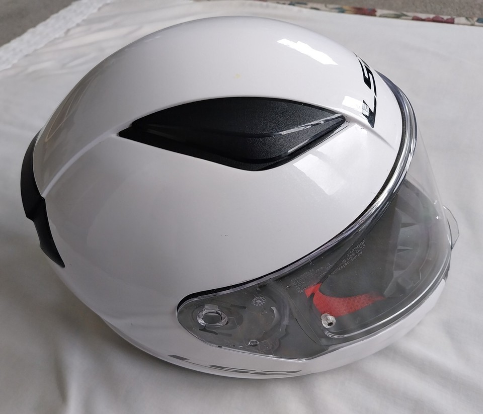 Motorcycle Helmet - LS2 Rapid - White Full Face Helmet - Very Little ...