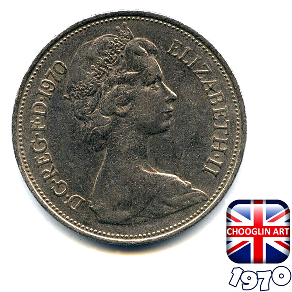 A BRITISH 1970 ELIZABETH II TEN PENCE 10p coin, 55 Years Old! | eBay UK