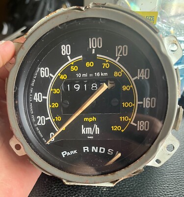 1976(74-77) Olds Cutlass 442 metric 180/200 kph (120 mph) speedometer ...