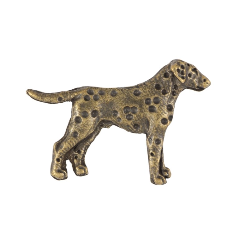Dalmatian, Carriage Dog, Spotted Coach Dog I - Silver-plated dog brooch ...