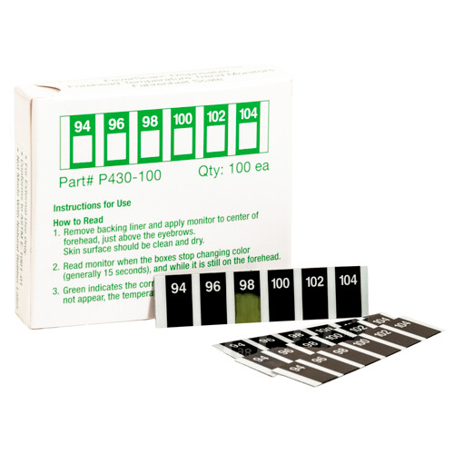 *100-Pieces* FeverScan Disposable Forehead Temperature Thermometer P430 ...
