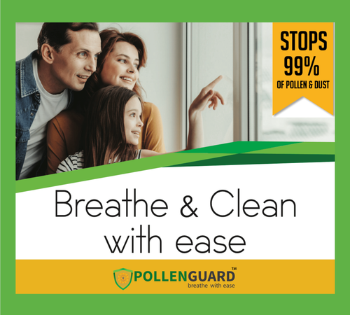 POLLENGUARD flyscreen with NANOFIBER, stops 99% of POLLEN & DUST, Ships ...