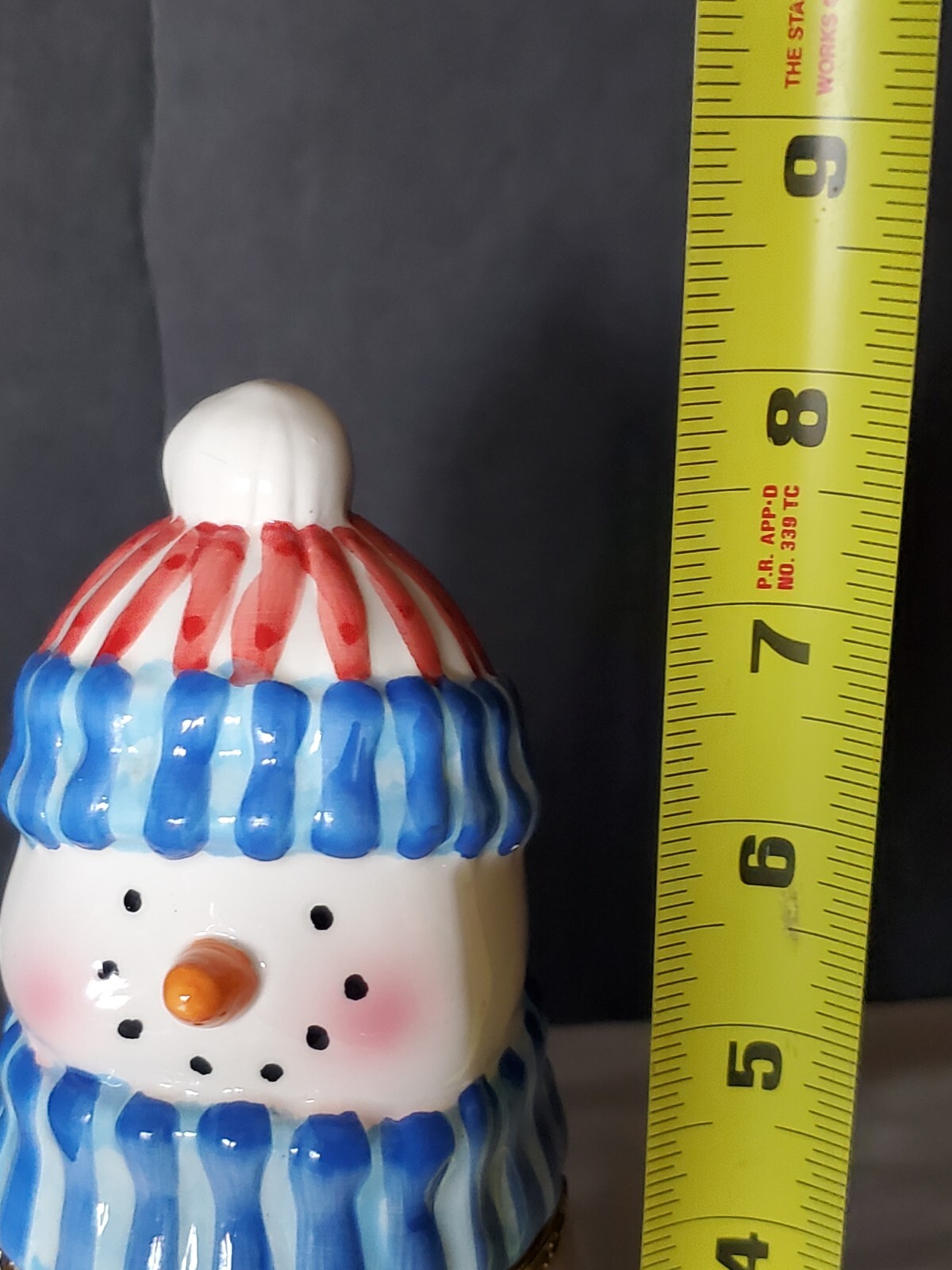 Vintage MSRF INC Snowman 8" Trinket Box | eBay