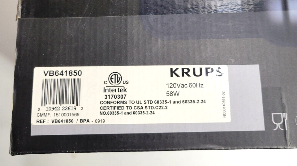Krups Hopsy VB641850 Compact Counter Top Kegerator Torpedo Draft Beer ...