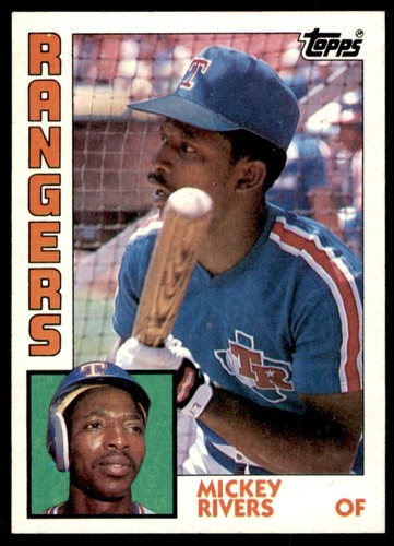 1984 TOPPS MICKEY RIVERS TEXAS RANGERS #504 | eBay