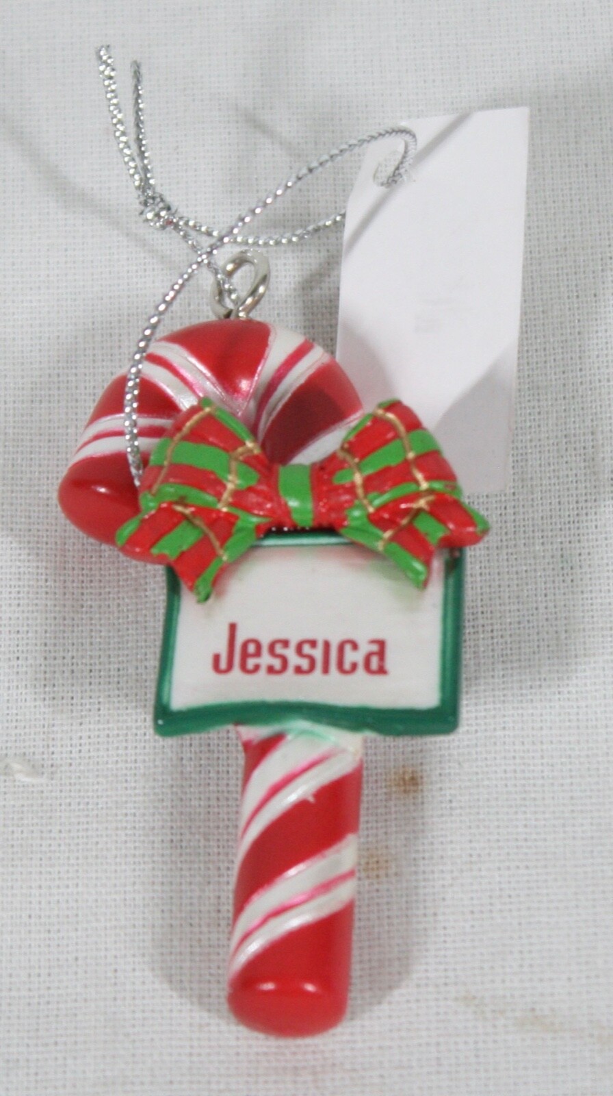 GANZ PERSONALIZED CHRISTMAS CANDY CANE WITH INDIVIDUAL NAMES 2.5” TALL ...