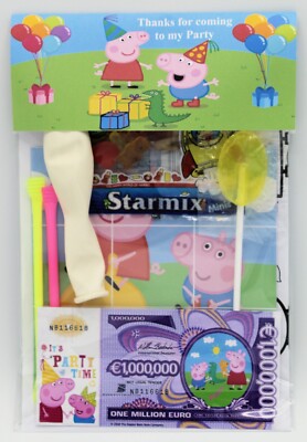 Peppa Pig & George Pig Gift Packs Pack Party Bag 8 Items Include Only 1 ...