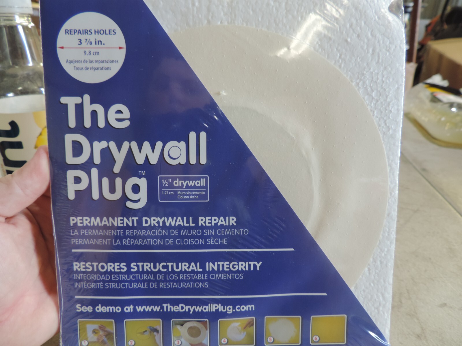 The Drywall Plug DP123 1/2" x 3-7/8" Drywall Repair Plug | eBay