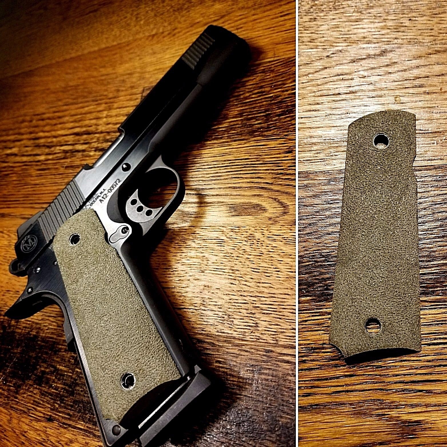 Custom Stippled 1911 Grips | eBay