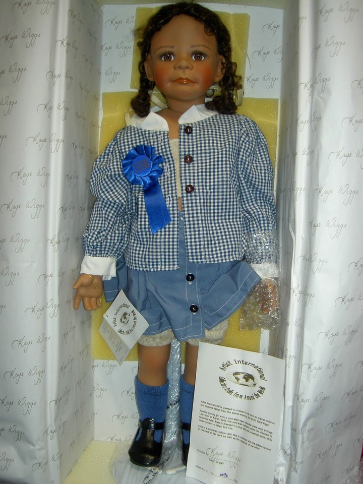 MIB vintage LE 1996 Kaye Wiggs artist porcelain 23" doll TRISH Doty ...