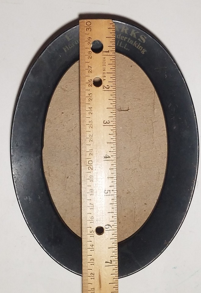 Harness and Undertaking Advertising Picture Frame, E.W. Parks, Girard ...