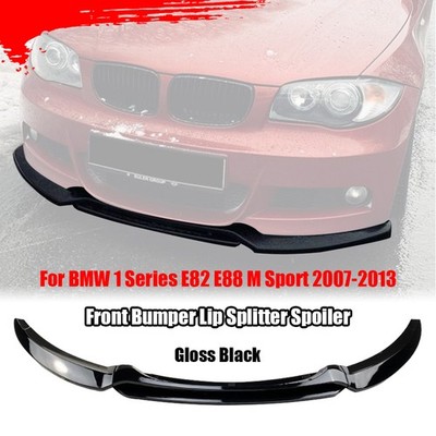 For BMW E82 128i 135i M Sport 2007-2013 Glossy Black Front Spoiler ...