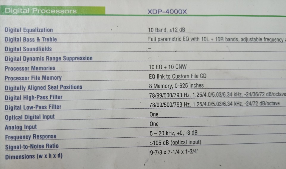 🔥BRAND NEW SONY XDP-4000X ES REFERENCE DIGITAL SOUND PROCESSOR, XOVER ...