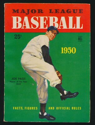 1950 Dell Major League Baseball Guide -JOE PAGE (New York Yankees ...