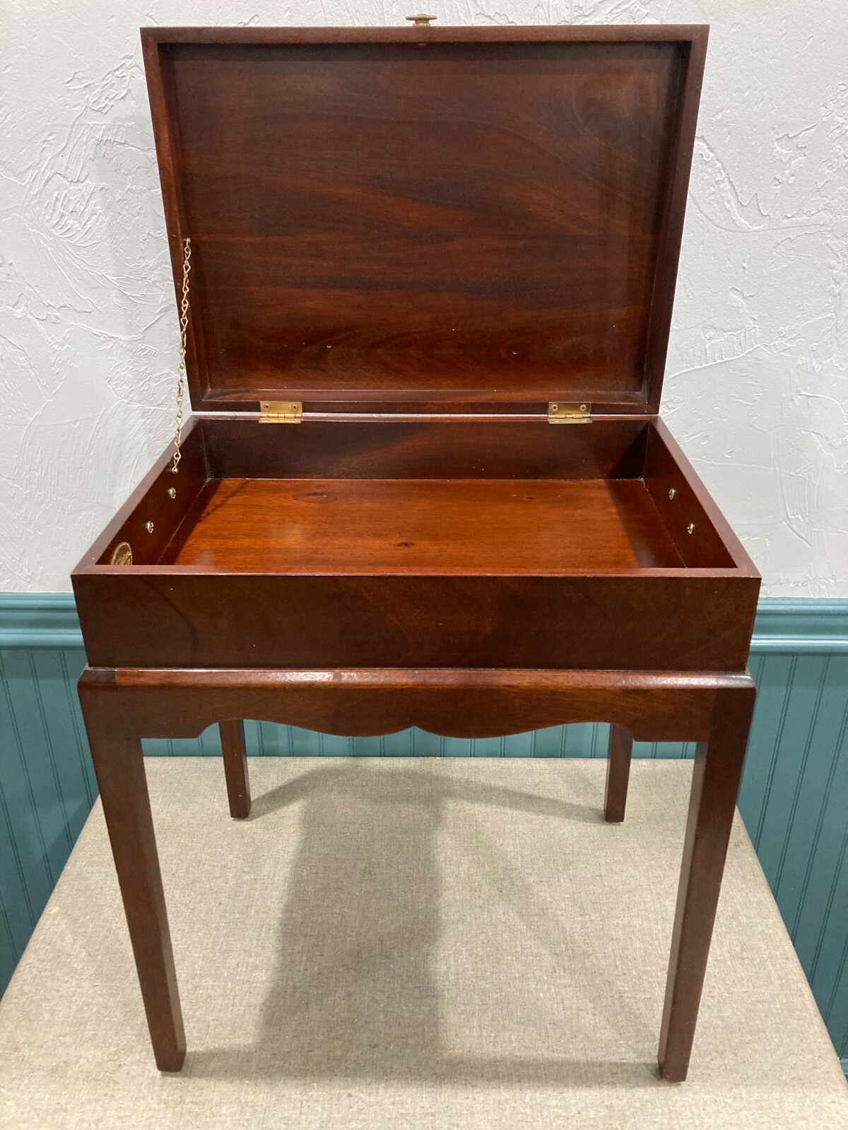 Antique Madison Square Hepplewhite Mahogany w/ Inlay Side Table | eBay
