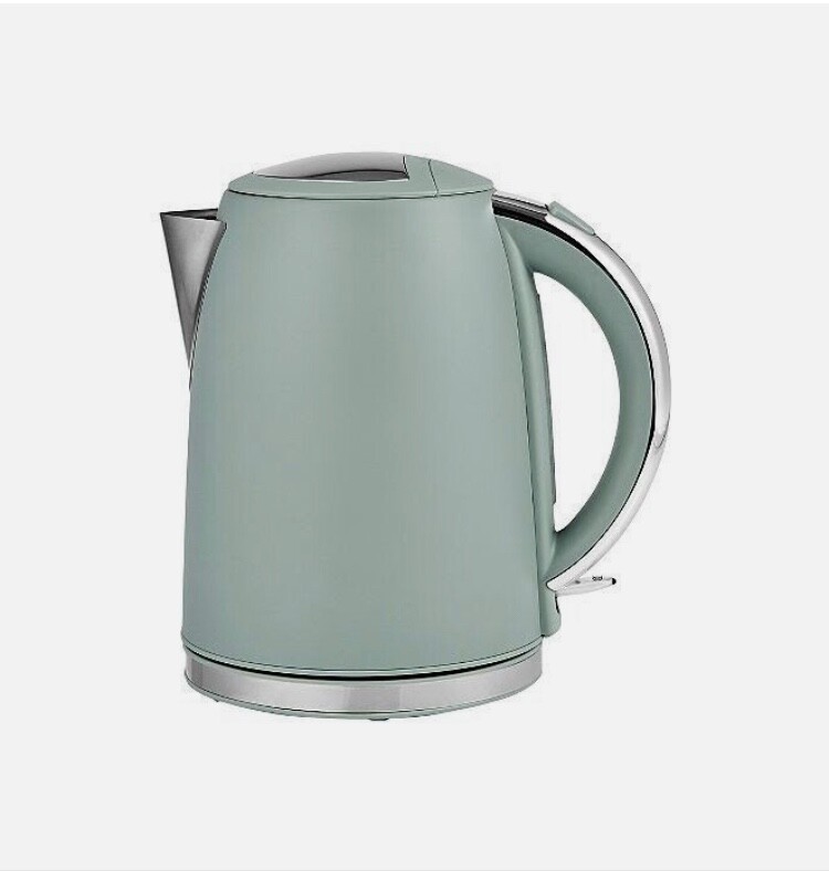 George Home Sage Green stainless steel kettle and 4 slice toaster set ...