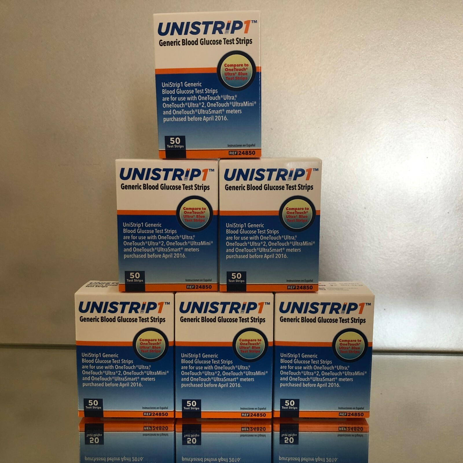 Unistrip 1 Blood Glucose Test Strips 300 Qty. Exp 11/2026. Free ...