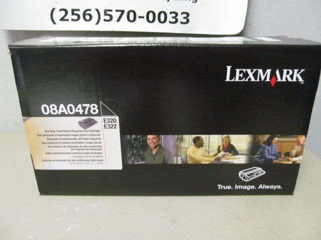LEXMARK E320 E322 HIGH YIELD TONER CARTRIDGE 08A0478 NEW SEALED | eBay