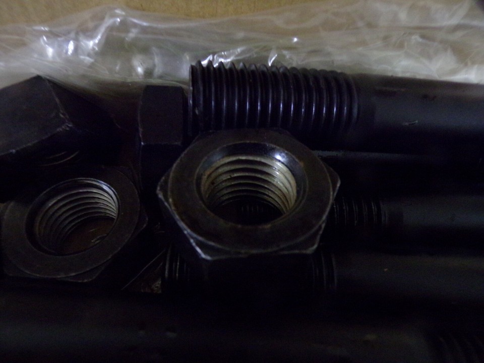 (5) Fabory 1"-8 Steel Structural Bolt with Nut, A325 Type 1 A563-C, 6-1 ...