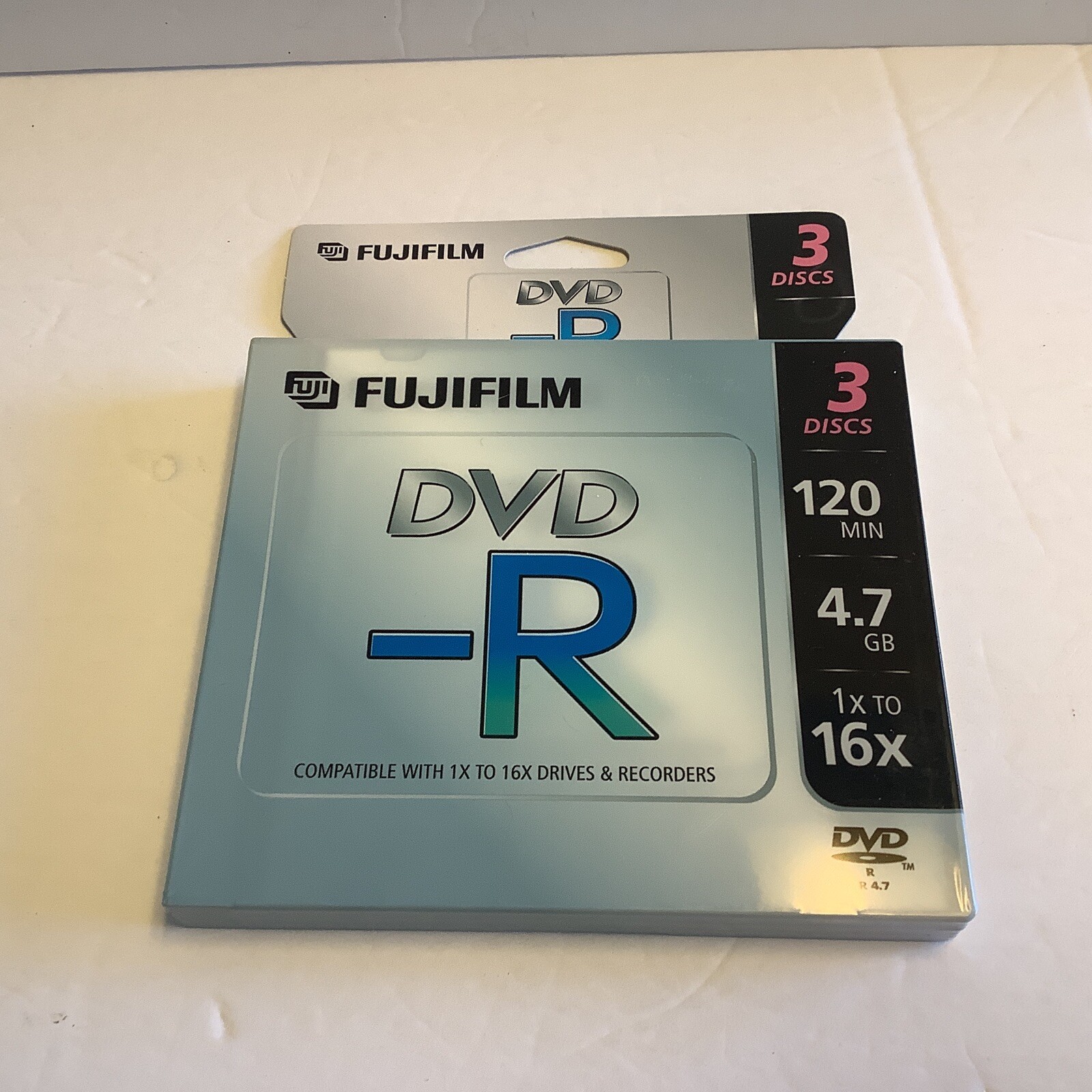 Lot of 6 - 3 Pack Fujifilm DVD-R 4.7GB 120min 1x-16x (15 discs total ...