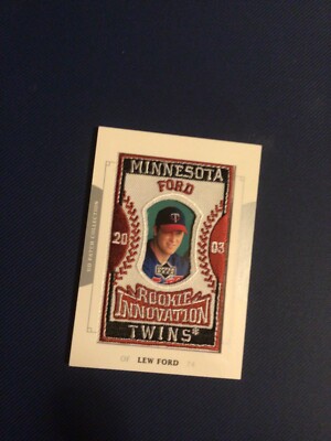 2003 Upper Deck Lew Ford Rookie Innovations Patch Card | eBay