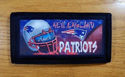 NEW ENGLAND PATRIOTS Vintage Rico NFL Football Nylon Checkbook Cover ...