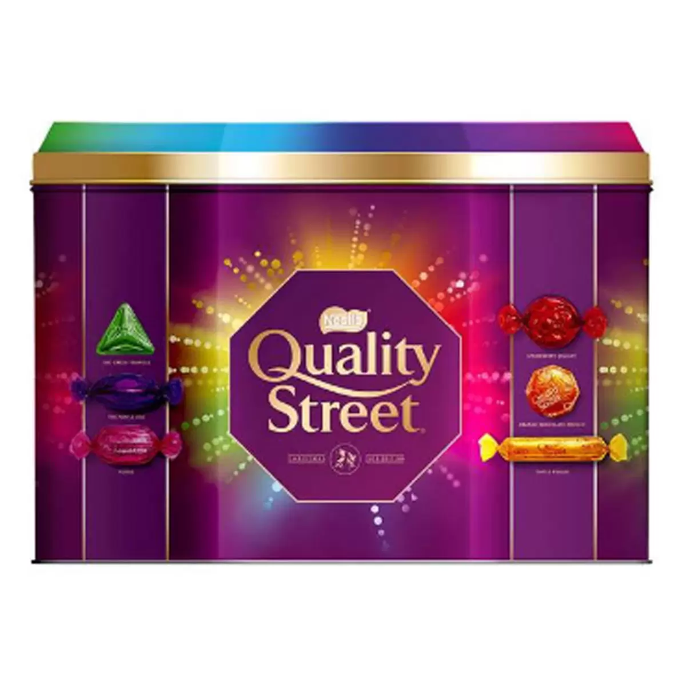 Nestle Quality Street Tin, 1.93kg Christmas Iconic Tin, Variety Of ...