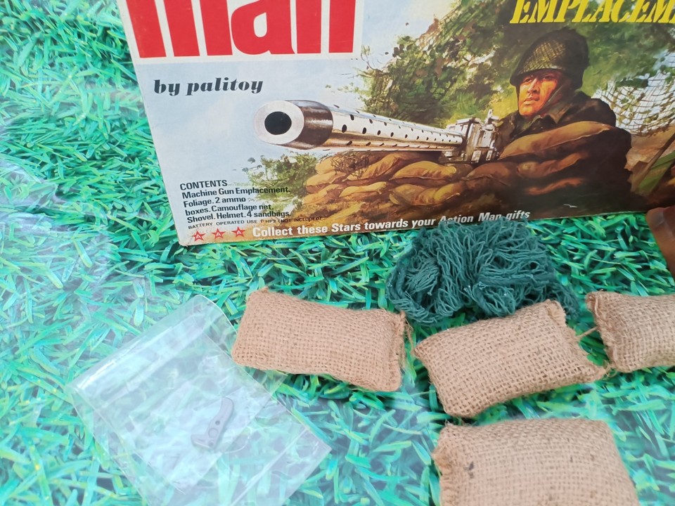 Vintage Action Man - Palitoy - Boxed Machine Gun Emplacement set ...