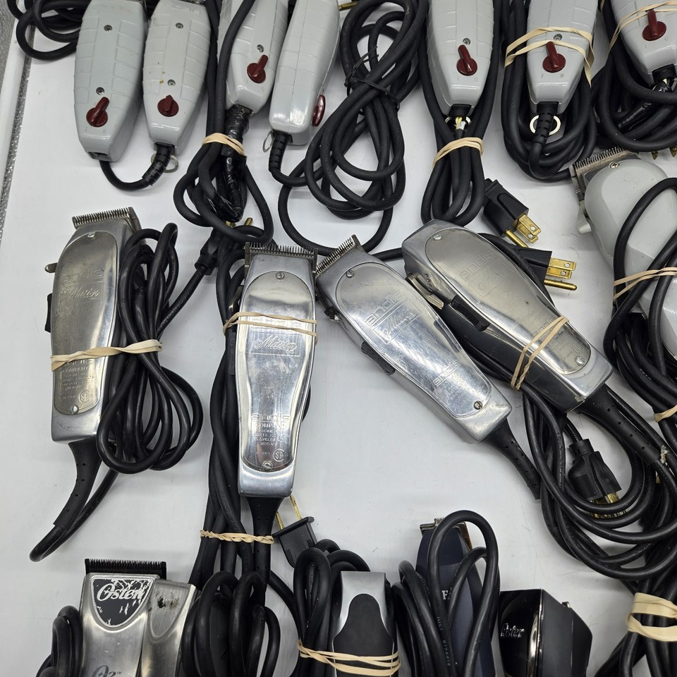 Barber Clippers Professional Lot of 24 Wahl-Andis Parts or Repair ...