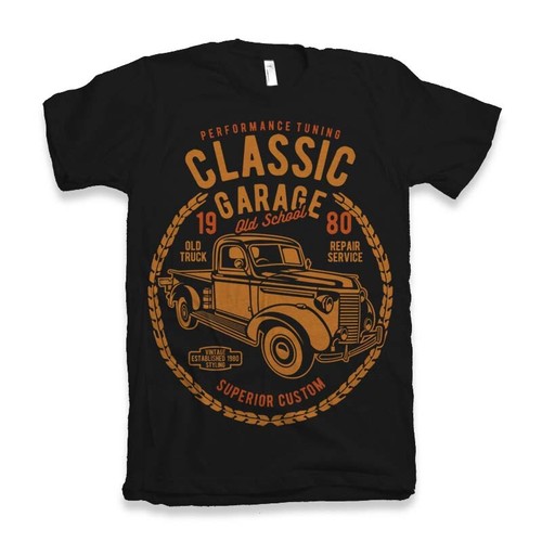 Hot Rod Shirt T Classic Garage Car Mechanic Vintage Last Stop Repair ...
