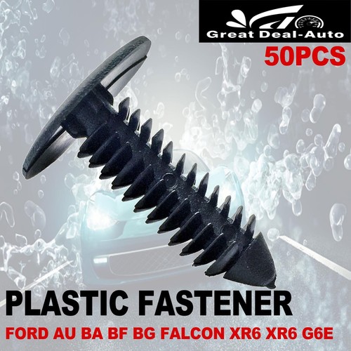 50PCS Mud Flap Clip Plastic Retainer For Ford Falcon AU BA XR6 W705589 ...