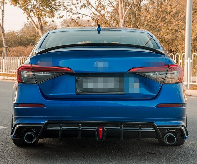 For Honda Civic 2022-2023 MC style Gloss black Rear Trunk Spoiler Boot ...