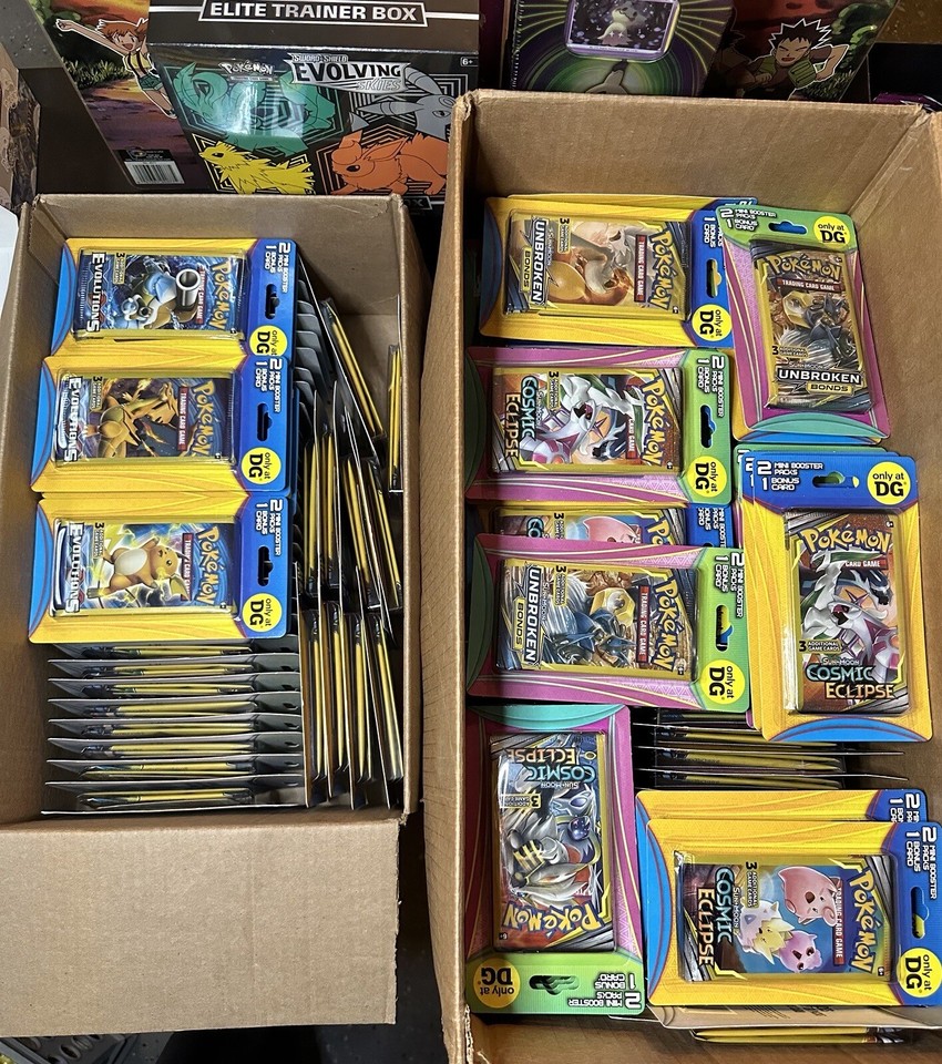 LARGE Pokemon Vintage/ Modern Mystery Box with Singles, Packs, Boxes ...