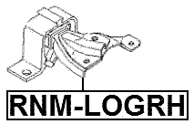 Right Engine Mount Fits Renault 112107695R, 6001547893, 6001548157 ...