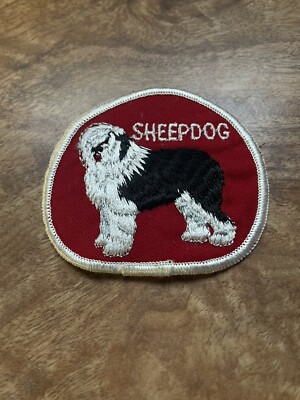 Sheepdog 80s Patch Logo Sew On Jacket Trucker Hat 3” Vtg Dog | eBay
