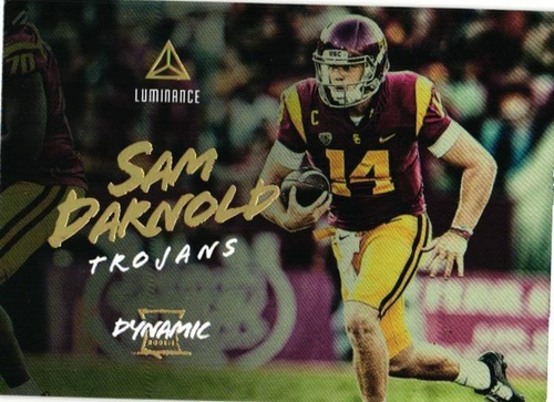 2018 SAM DARNOLD LUMINANCE DYNAMIC GOLD ROOKIE CARD #12 TO VIKINGS | eBay