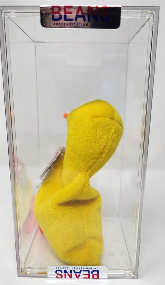 Ty Beanie Baby Quackers No Wings Wingless Authenticated 2nd 1st Gen ...